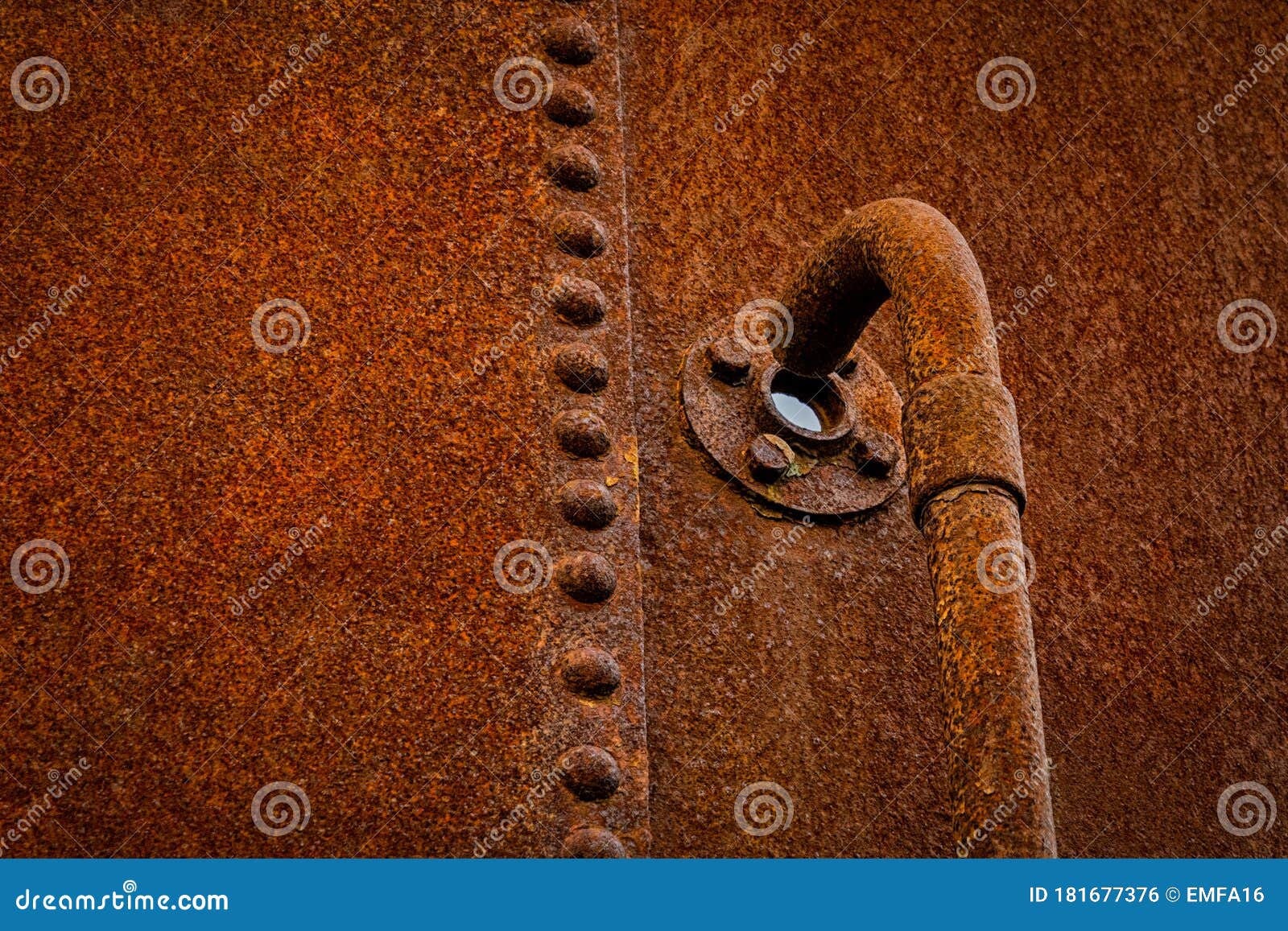 Brown Rust on an Old Water Tank Stock Photo - Image of tank ...