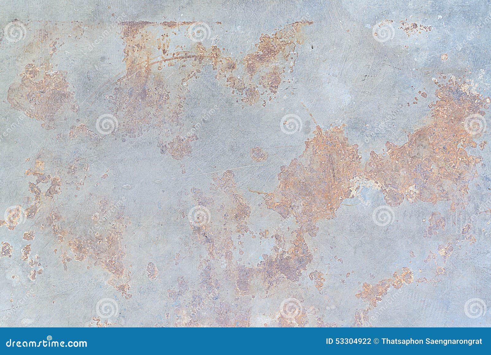 Brown Rust Stains on Polished Old Grey Concrete Floor Stock Photo ...
