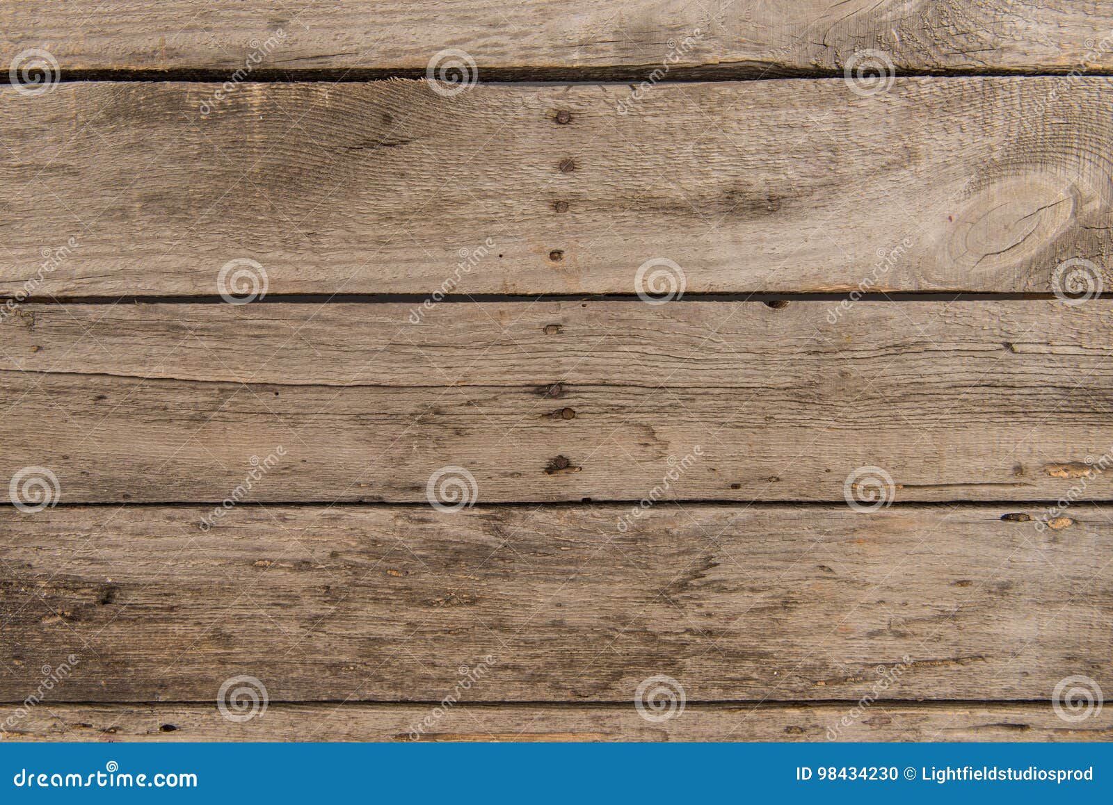 Brown Rustic Wooden Background with Horizontal Planks Stock Photo ...