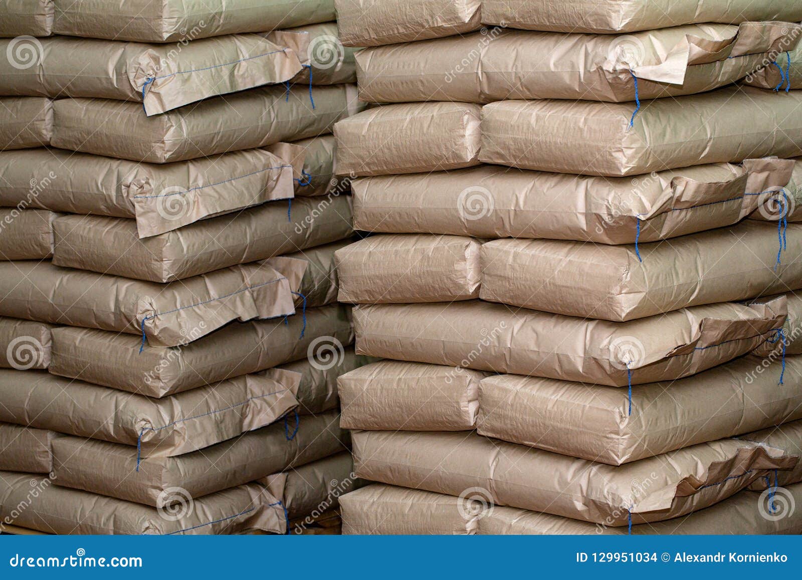 Brown sacks store stock photo. Image of store, paper - 129951034