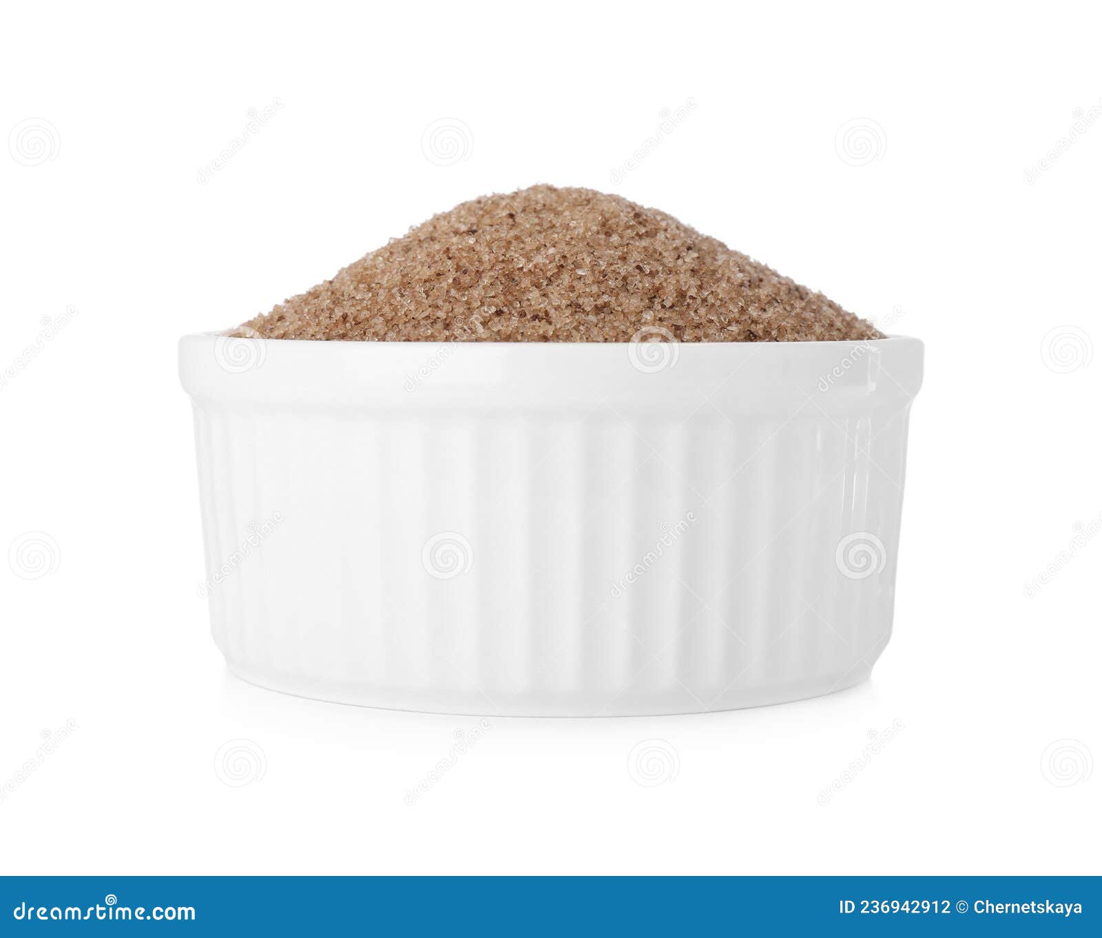 Brown Salt in Bowl Isolated on White Stock Photo - Image of smoked ...