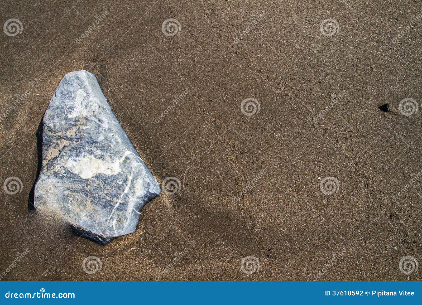 Brown Sand on the Beach with Rock Texture. Stock Photo - Image of ...