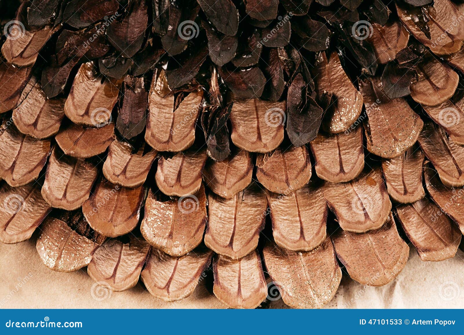 Brown Scales Macro Background, Embossed Under The Skin Of A Crocodile ...