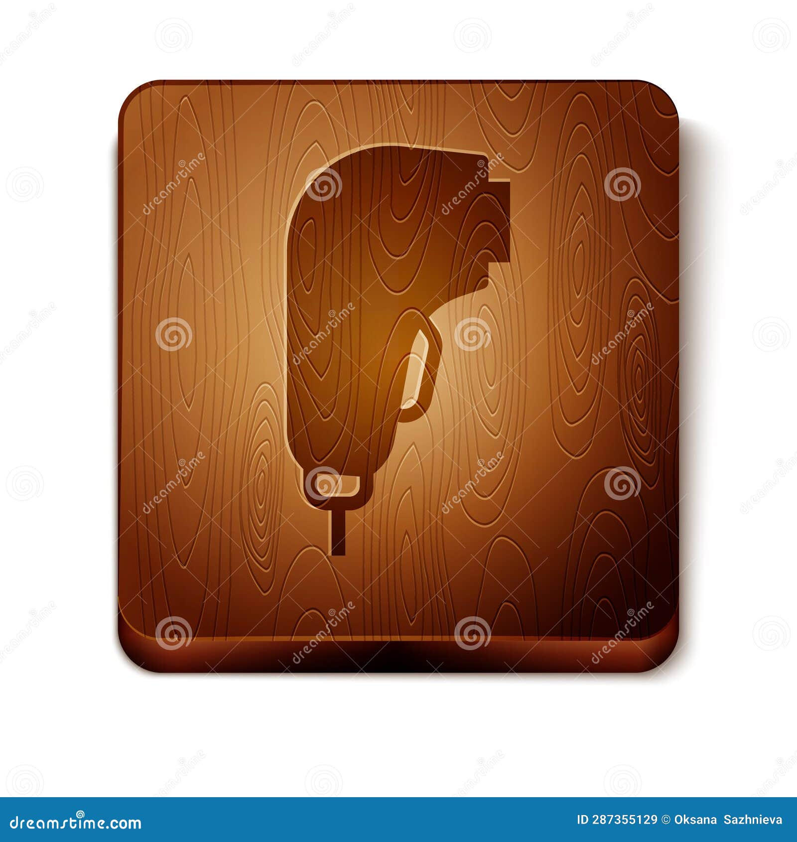 Brown Scanner Scanning Bar Code Icon Isolated on White Background ...