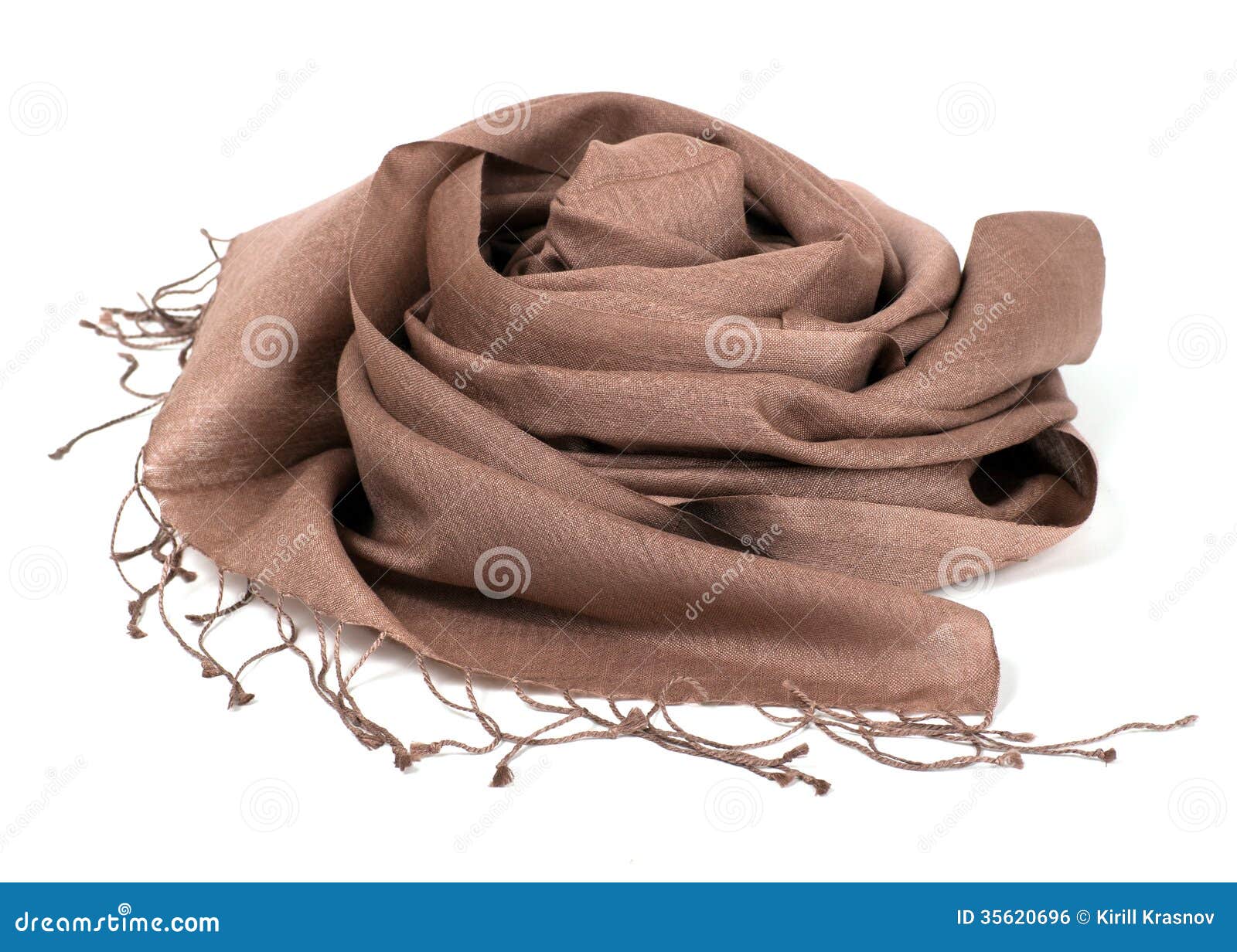 Brown scarf stock photo. Image of purple, single, isolated - 35620696