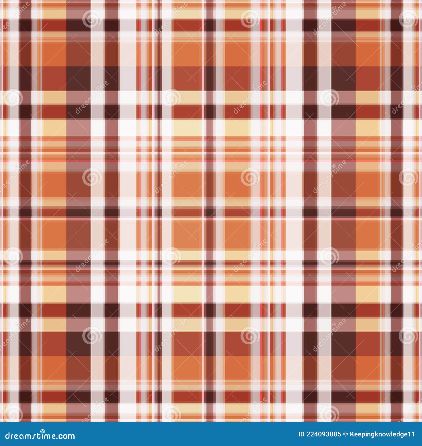 Brown Seamless Checkered Pattern Stock Vector - Illustration of print ...