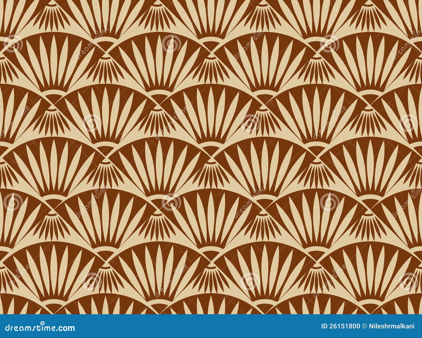 Brown seamless pattern stock vector. Illustration of decoration - 26151800