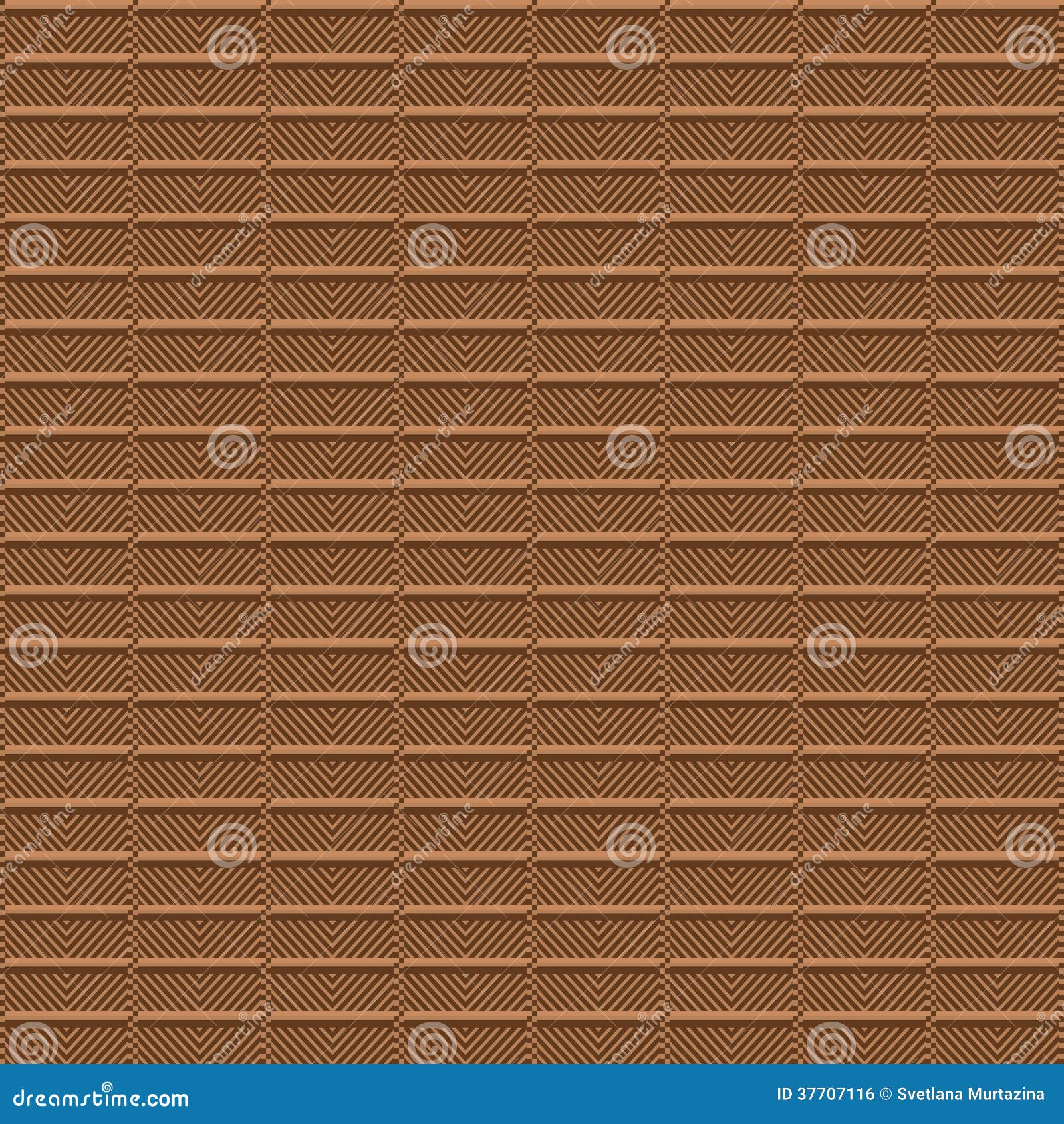 Brown Seamless Pattern with Geometric Elements Stock Vector ...