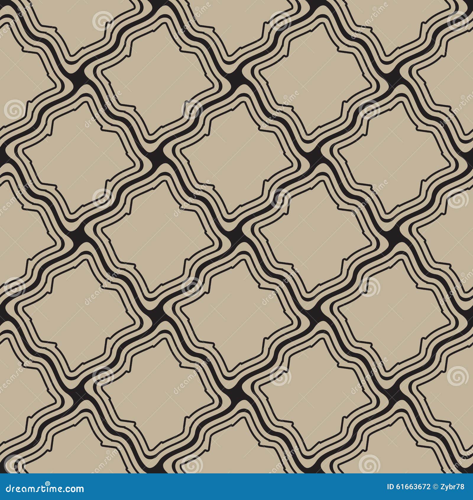 Brown seamless pattern stock vector. Illustration of geometric - 61663672
