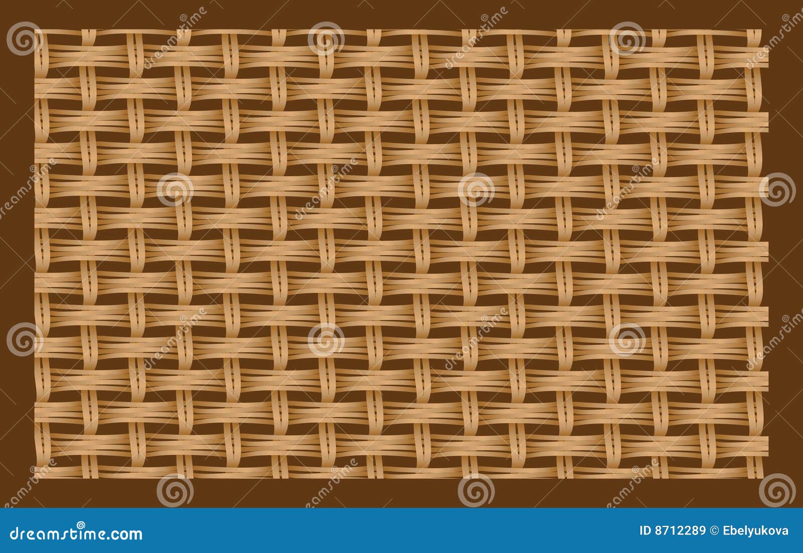 Brown Seamless Texture of Intertwined Strings. Stock Illustration ...