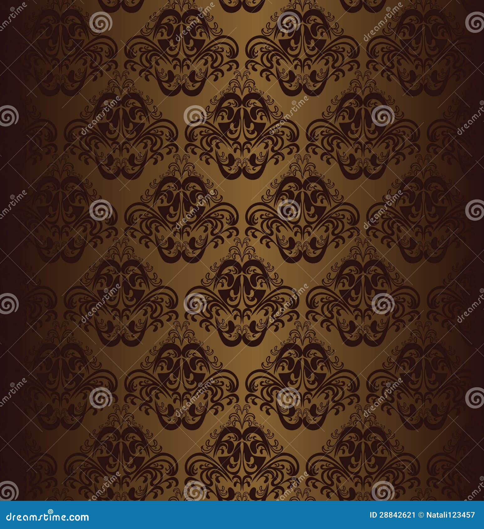 Brown seamless wallpaper. stock vector. Illustration of repeating ...