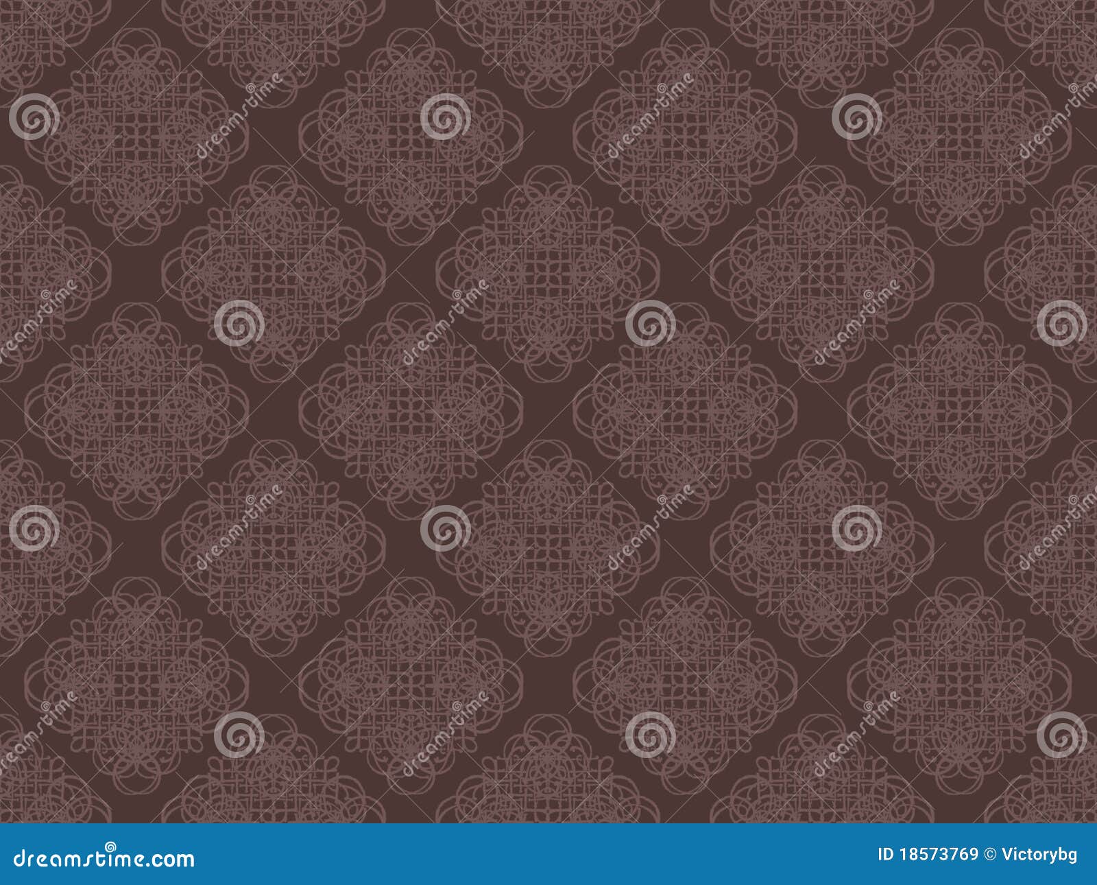 Brown Seamless Wallpaper Pattern Stock Illustration - Illustration of ...