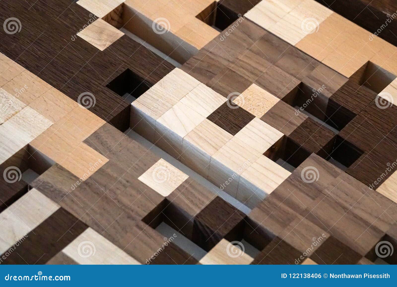 Brown Shade Wooden Jigsaw Puzzle Background Pattern Stock Photo - Image ...