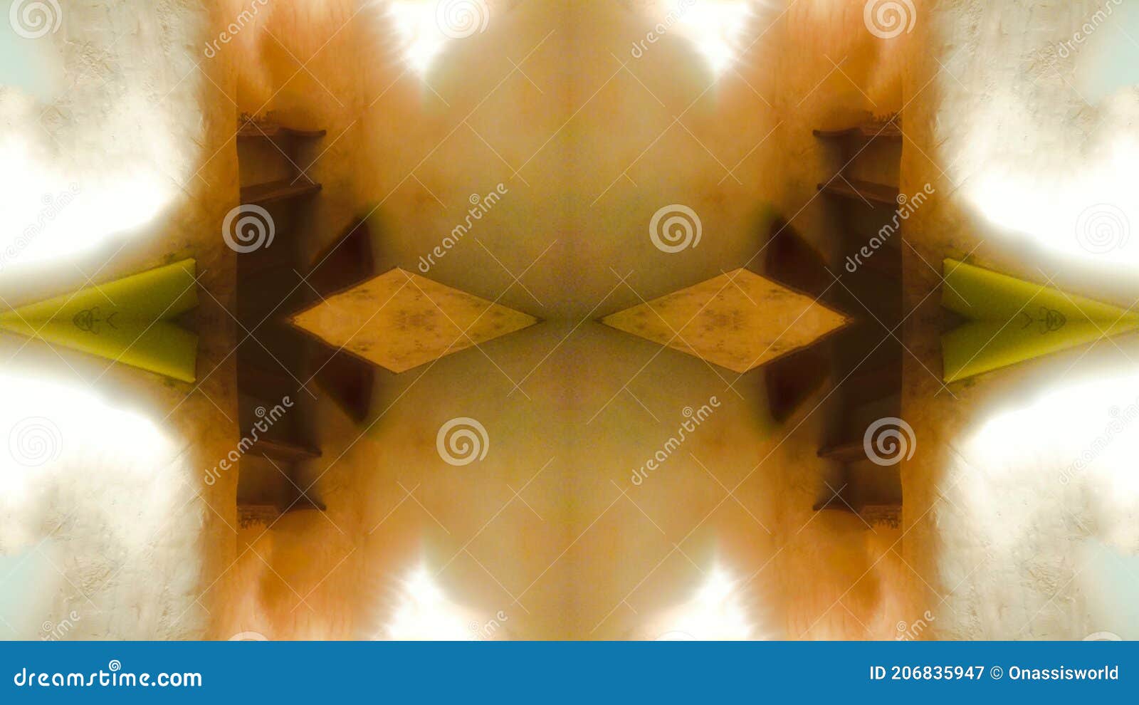 Brown Shades Shapes and Blurs Abstract Background Stock Illustration ...