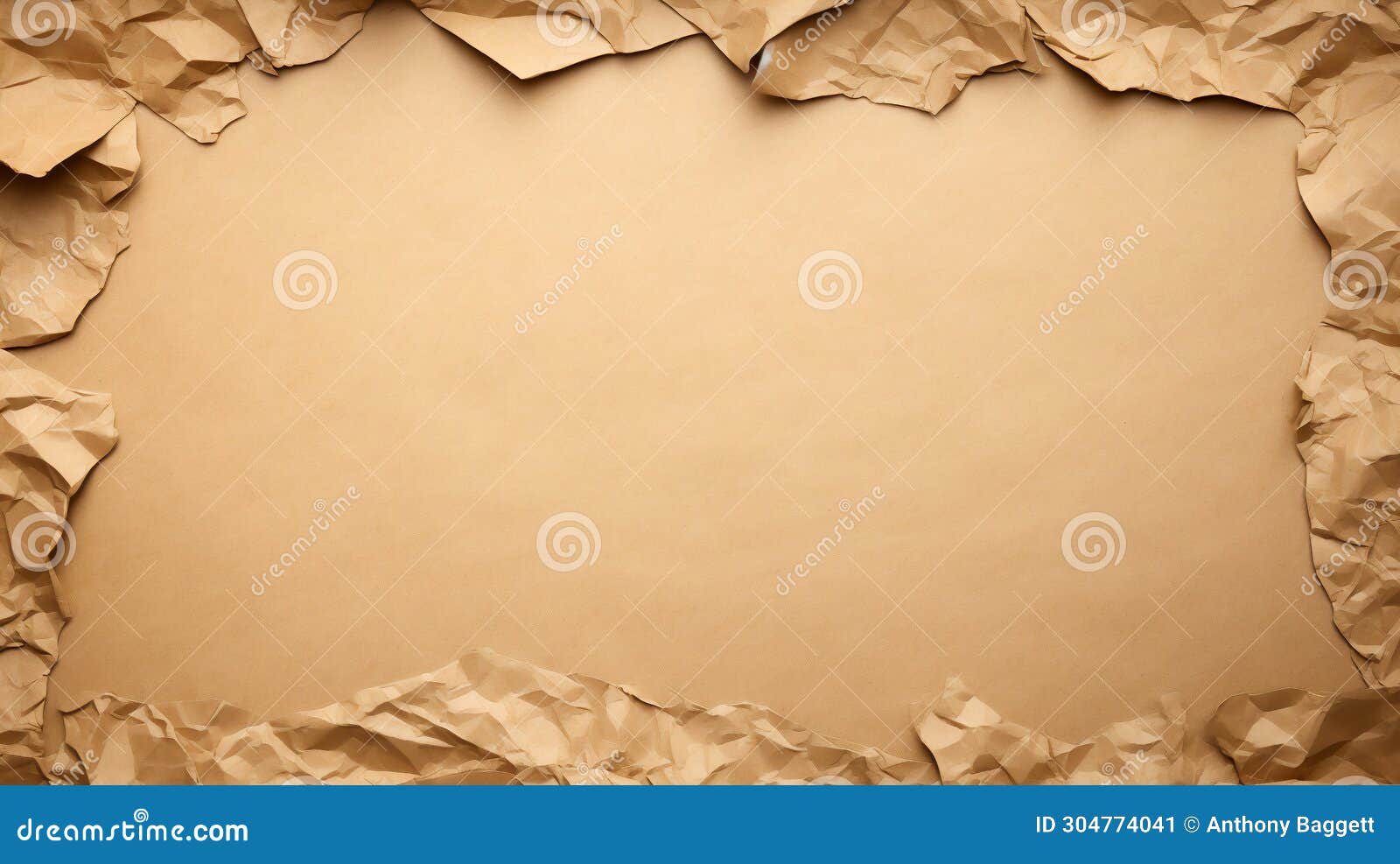 A Brown Sheet of Paper with a Hole Ripped and Torn through the Centre ...