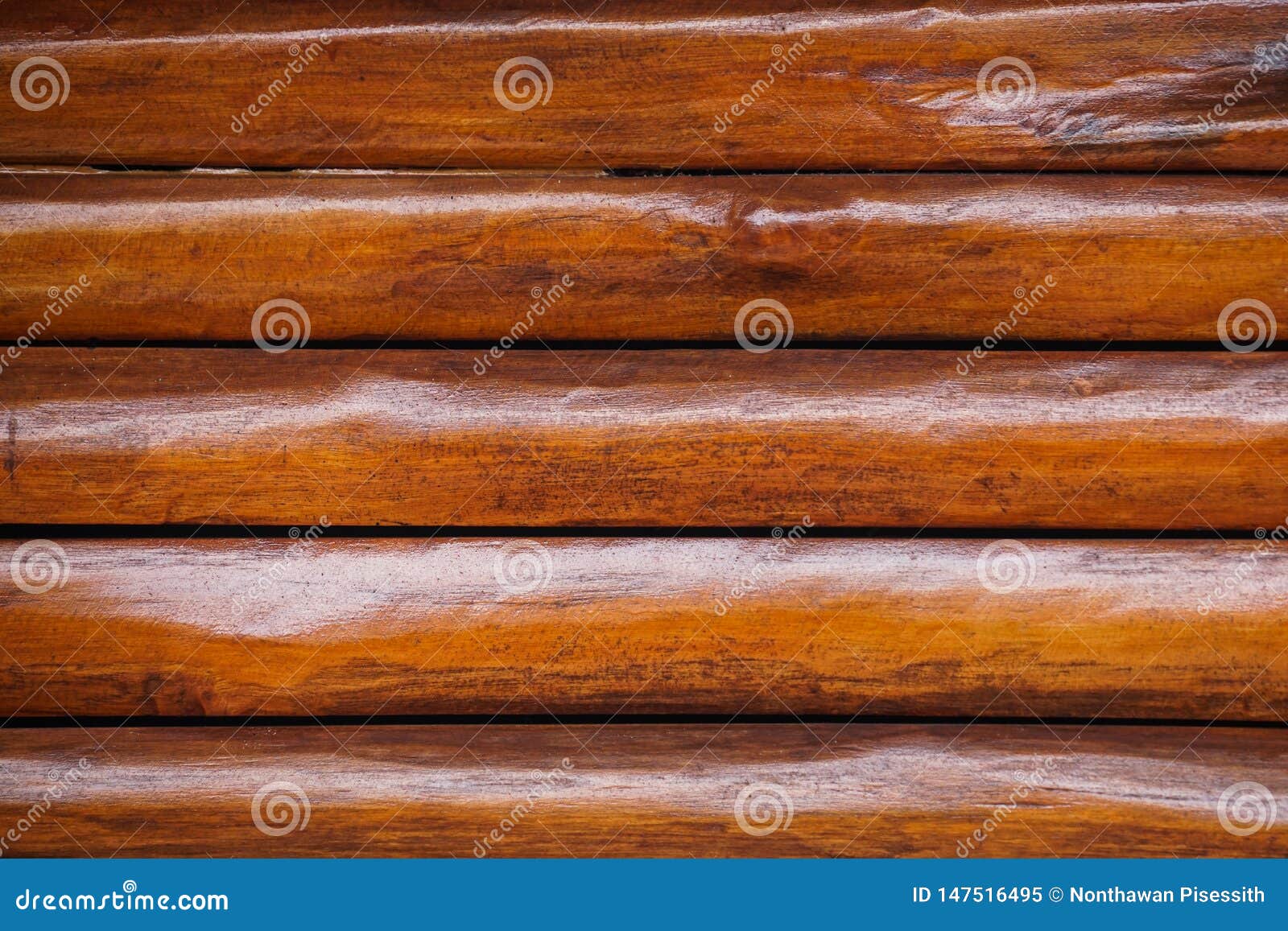 Shiny Exterior Wood Texture Background Stock Image - Image of wall ...