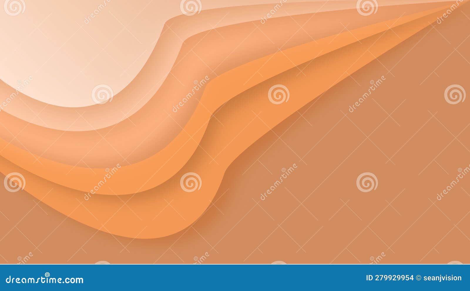 The Sloping Background, Floral. Orange And Khaki Flowers And Leaves On ...