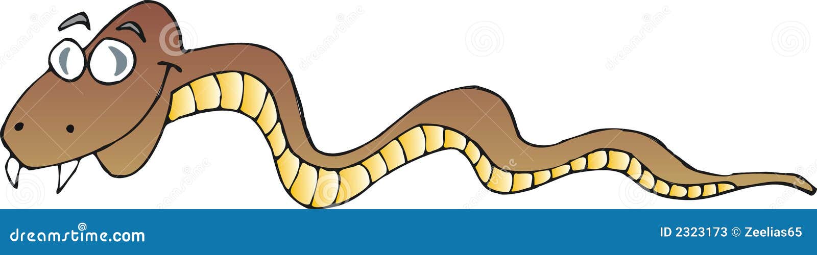 Brown snake stock vector. Illustration of venom, serpent - 2323173