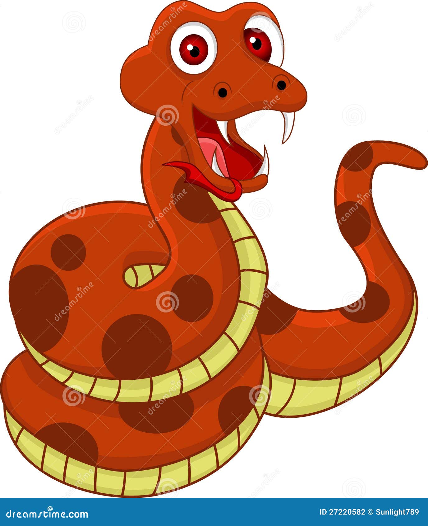 Brown snake smiling stock illustration. Illustration of green - 27220582