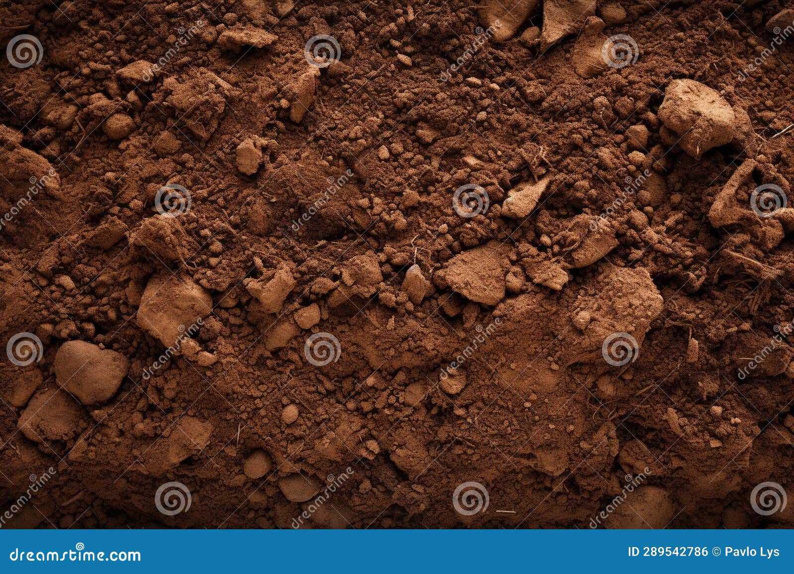 Brown Soil Close-up. Lumps of Earth Stock Illustration - Illustration ...