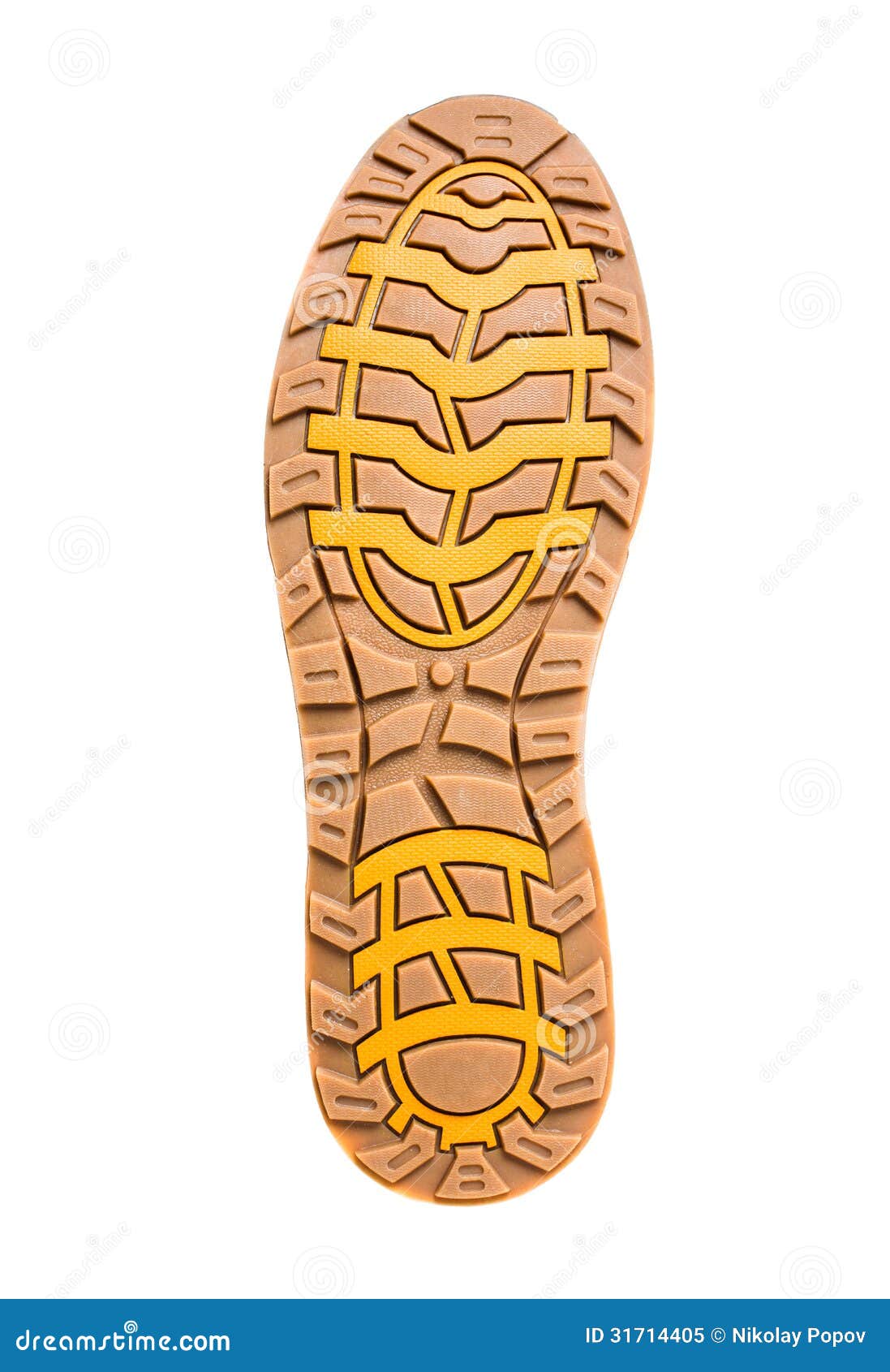 Brown sole. stock image. Image of sole, rubber, footprint - 31714405