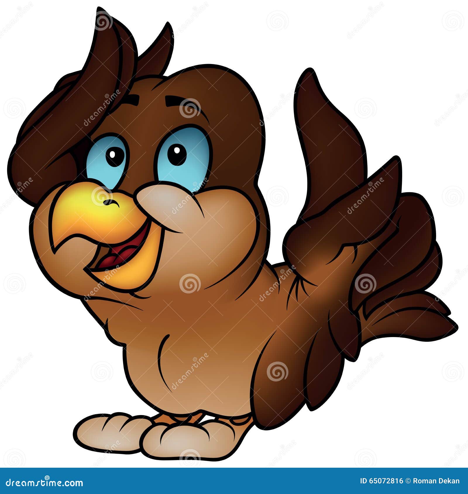 Brown-Spatz vektor abbildung. Illustration von gefärbt - 65072816