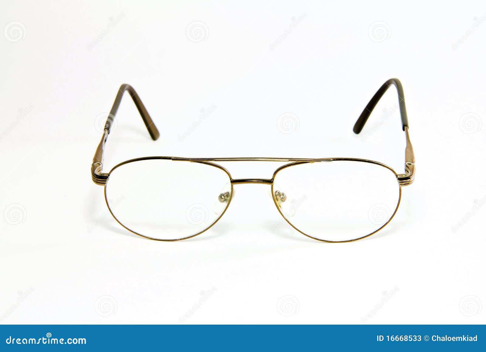 Brown Spectacles on White Background , Stock Image - Image of brown ...
