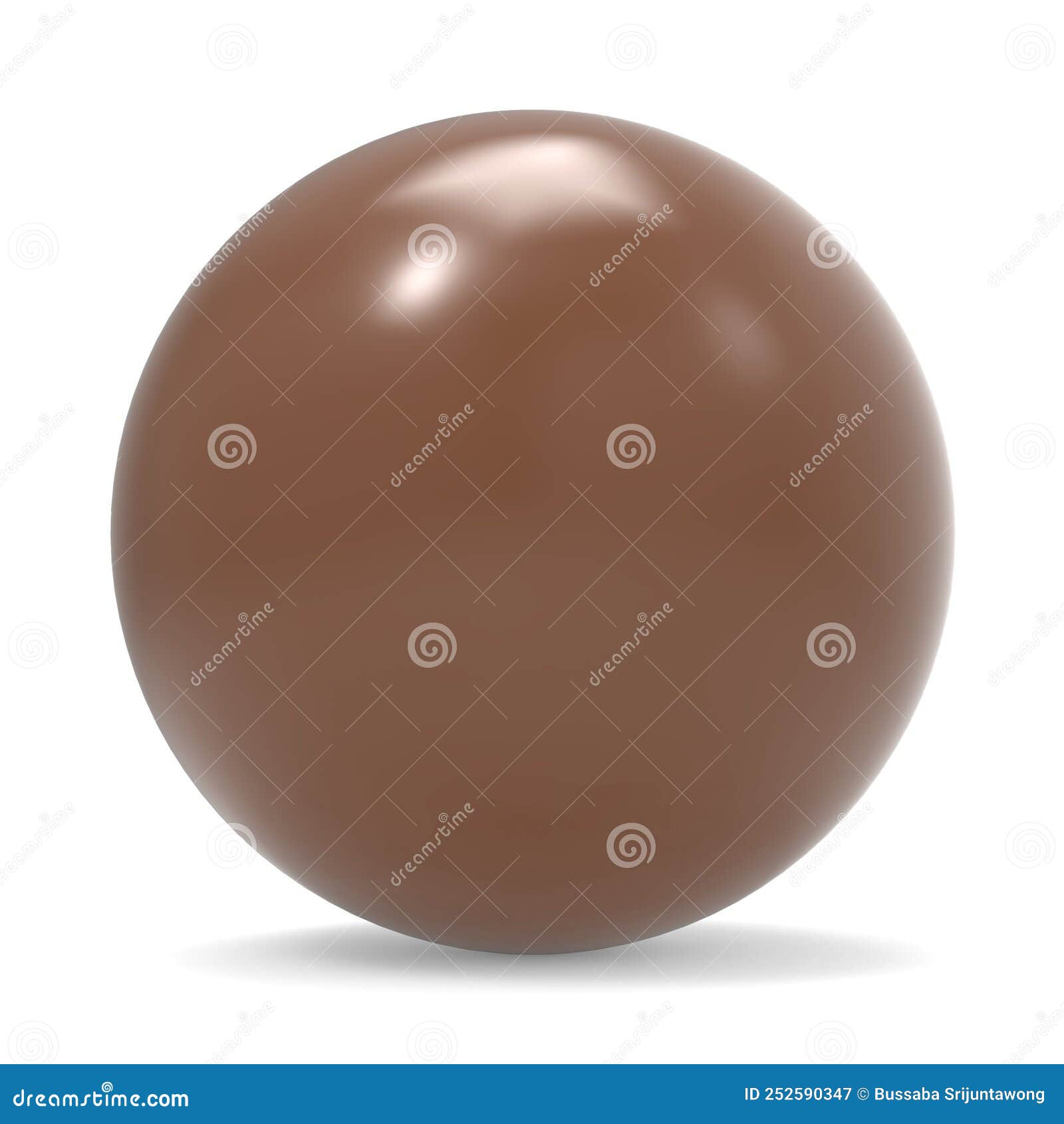 Brown Sphere stock illustration. Illustration of round - 252590347