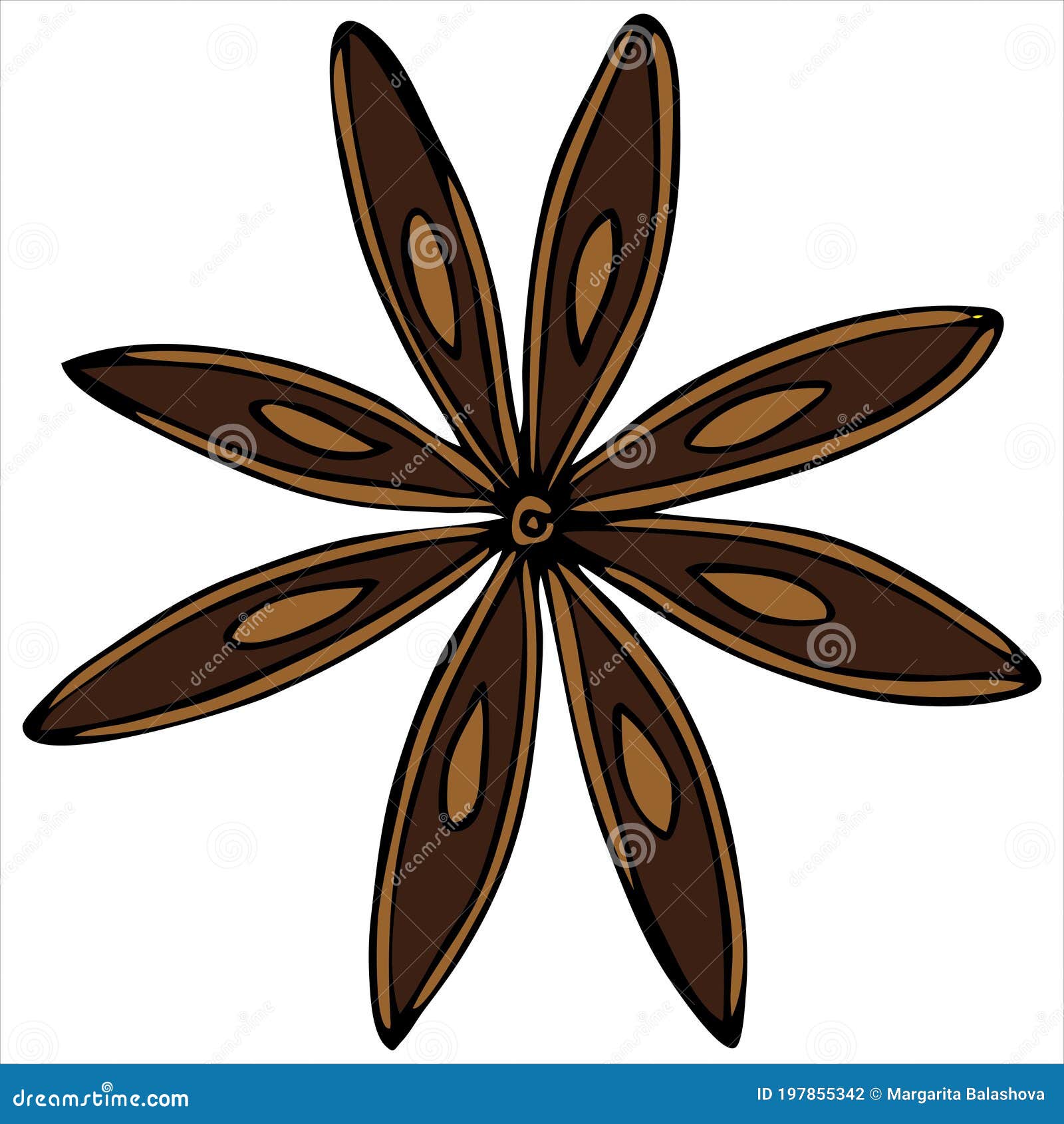 Anise Spice Home Fragrance Abstract Vector Label Template. Hand Drawn ...