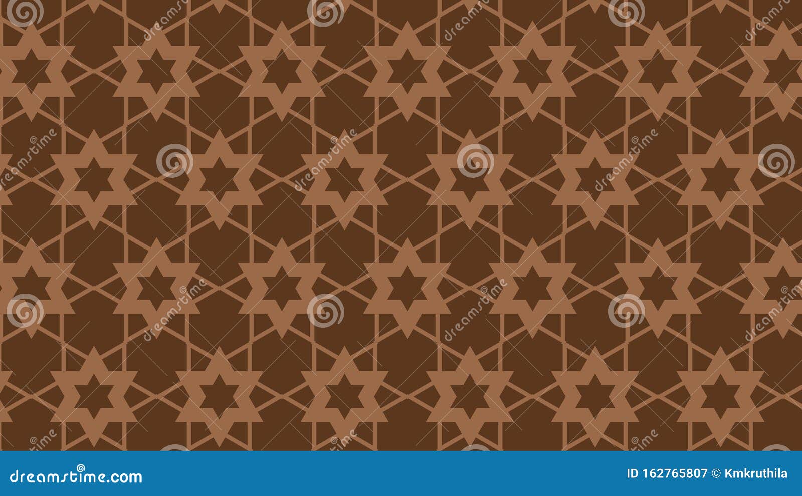 Brown Star Pattern stock vector. Illustration of fabric - 162765807