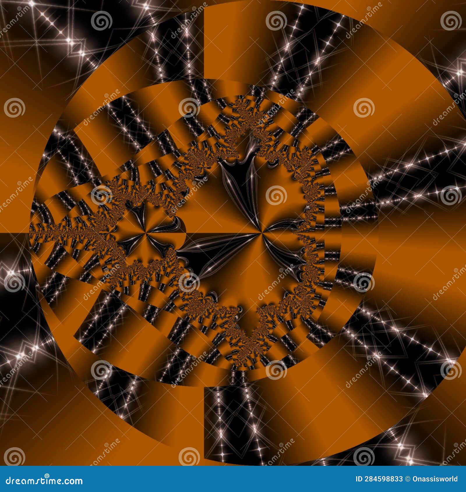 Brown Starlight Abstract Background Shapes Textured Blurred Stock ...