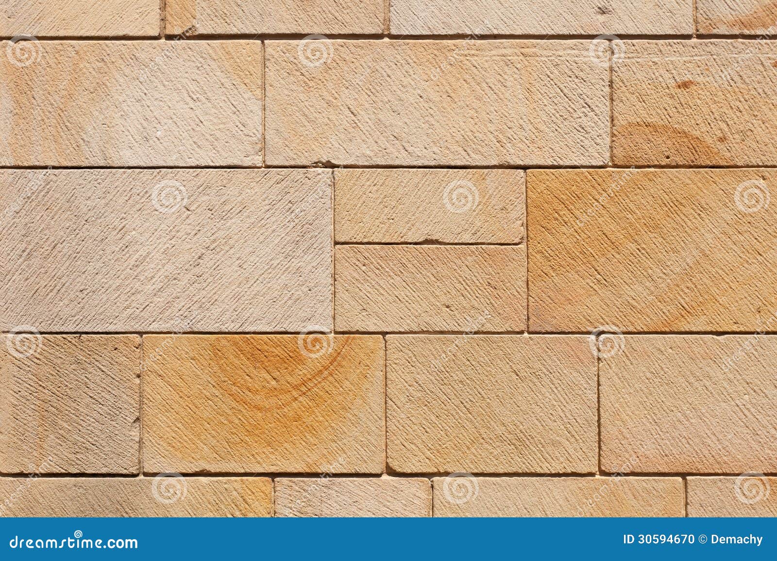 Brown Stone Blocks Wall stock photo. Image of large, residential - 30594670