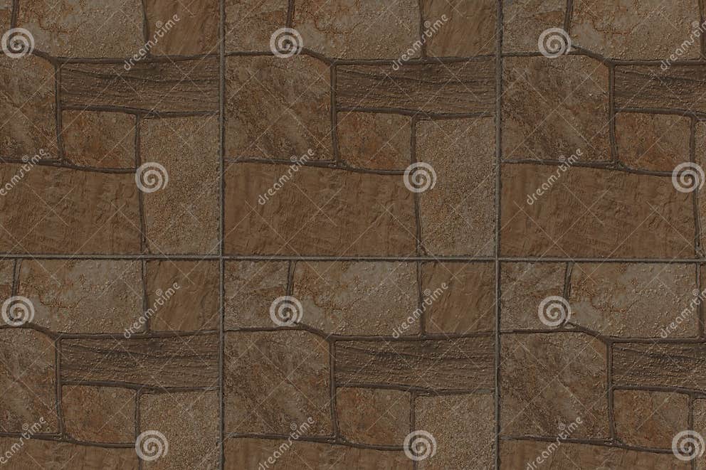 Brown Stone Floor Tile Abstract Pattern Surface Texture Background ...
