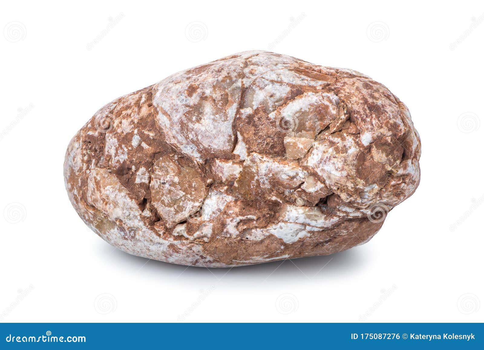 Brown stone isolated stock photo. Image of geological - 175087276