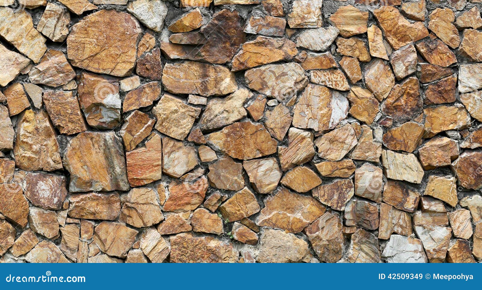 Brown stone wall. stock image. Image of pattern, built - 42509349