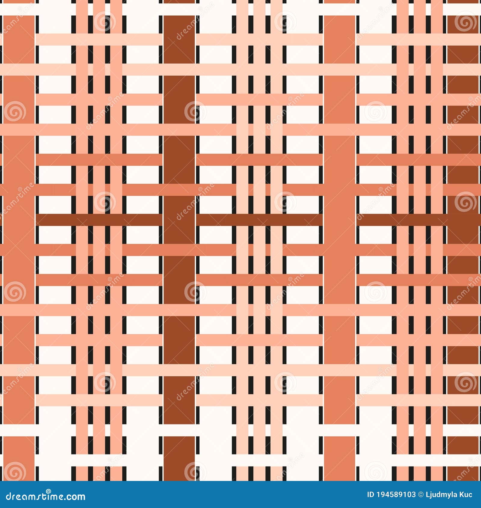 Brown Striped Seamless Pattern Stock Vector - Illustration of periodic ...