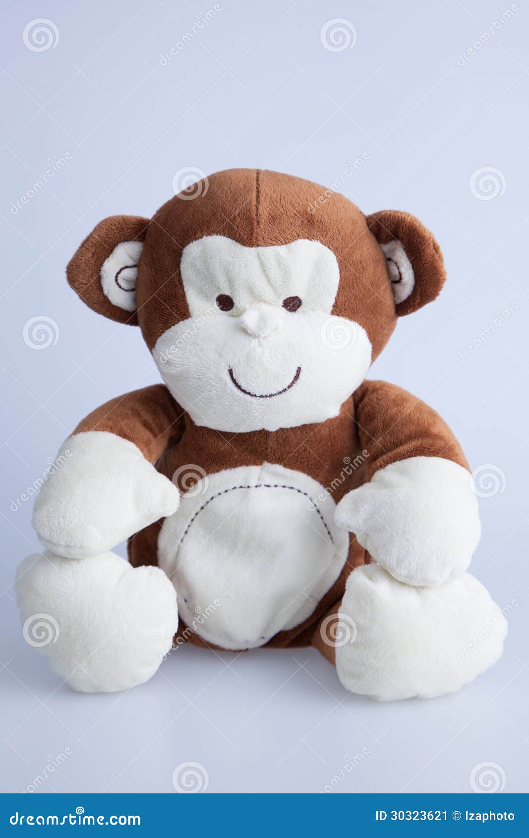 Brown Stuffed monkey stock image. Image of smiling, comfortable - 30323621