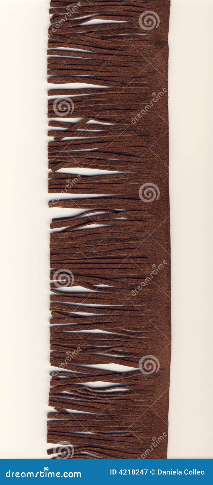 Brown suede fringe stock image. Image of clothing, design - 4218247