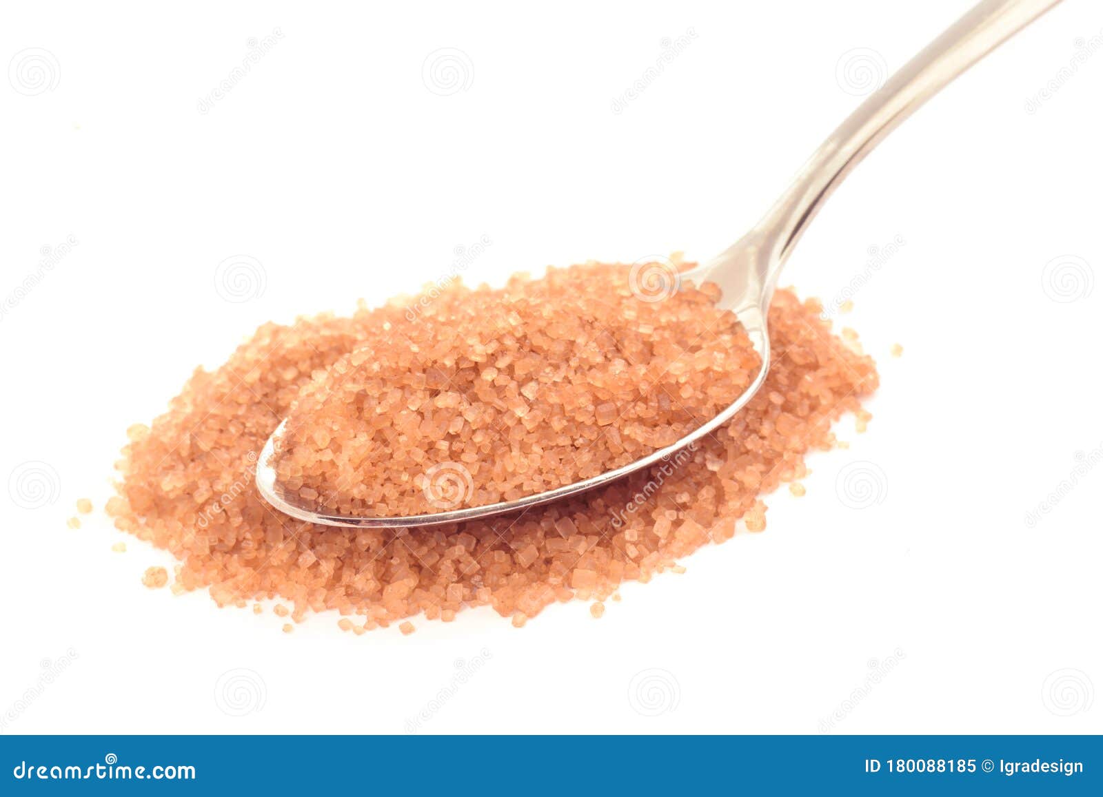 Brown Sugar Portion Isolated on White Stock Image - Image of white ...