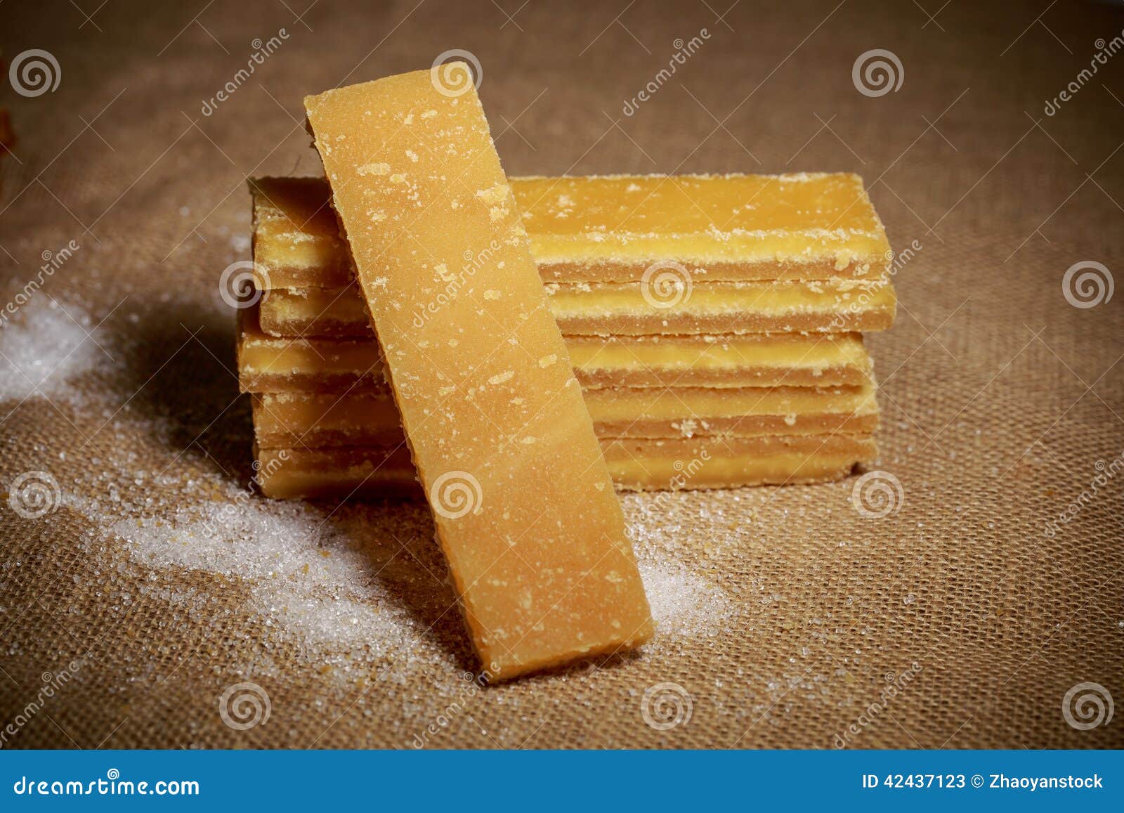 Brown Sugar Arranged in a Row Stock Image - Image of pile, horizontal ...