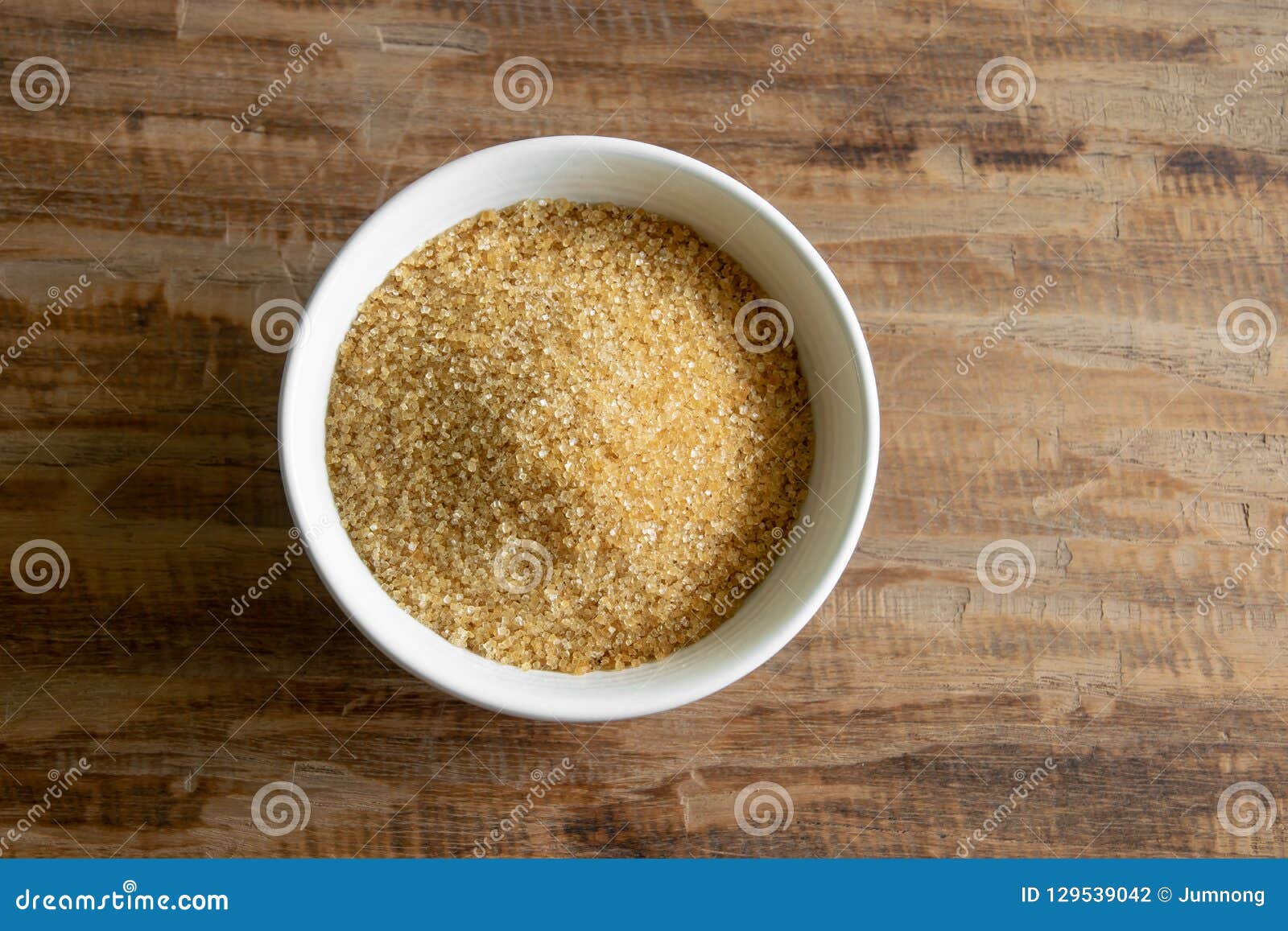 Brown Sugar in a Bowl on Wooden Table Background Stock Photo - Image of ...