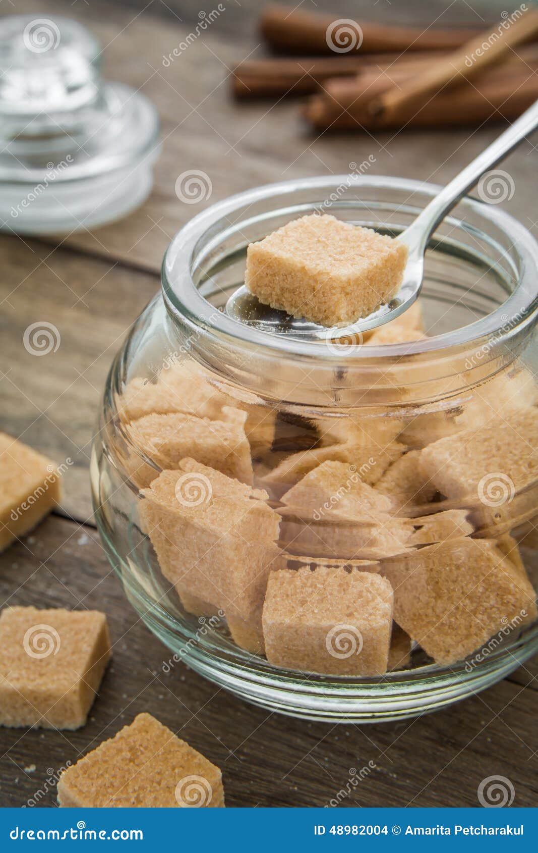 Brown Sugar Cubes in Spoon on Jar Stock Photo - Image of container ... Brown Sugar Cubes in Spoon on Jar Stock Photo - Image of container ...