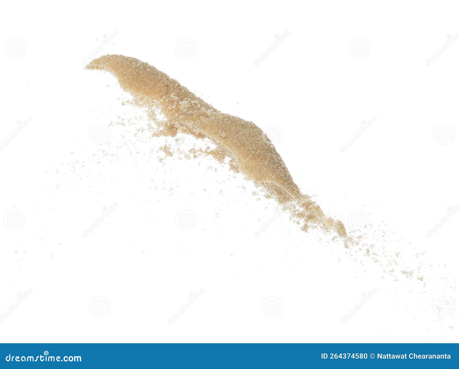 Brown Sugar Flying Explosion, Brown Grain Sugar Explode Abstract Cloud ...