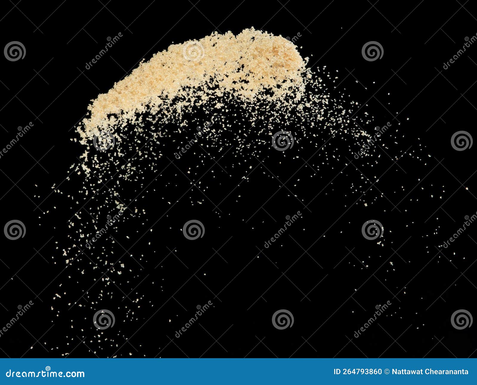 Brown Sugar Flying Explosion, Brown Grain Sugar Explode Abstract Cloud ...