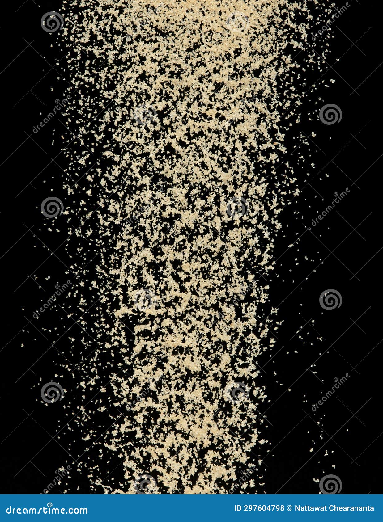 Brown Sugar Flying Explosion, Brown Grain Sugar Explode Abstract Cloud ...