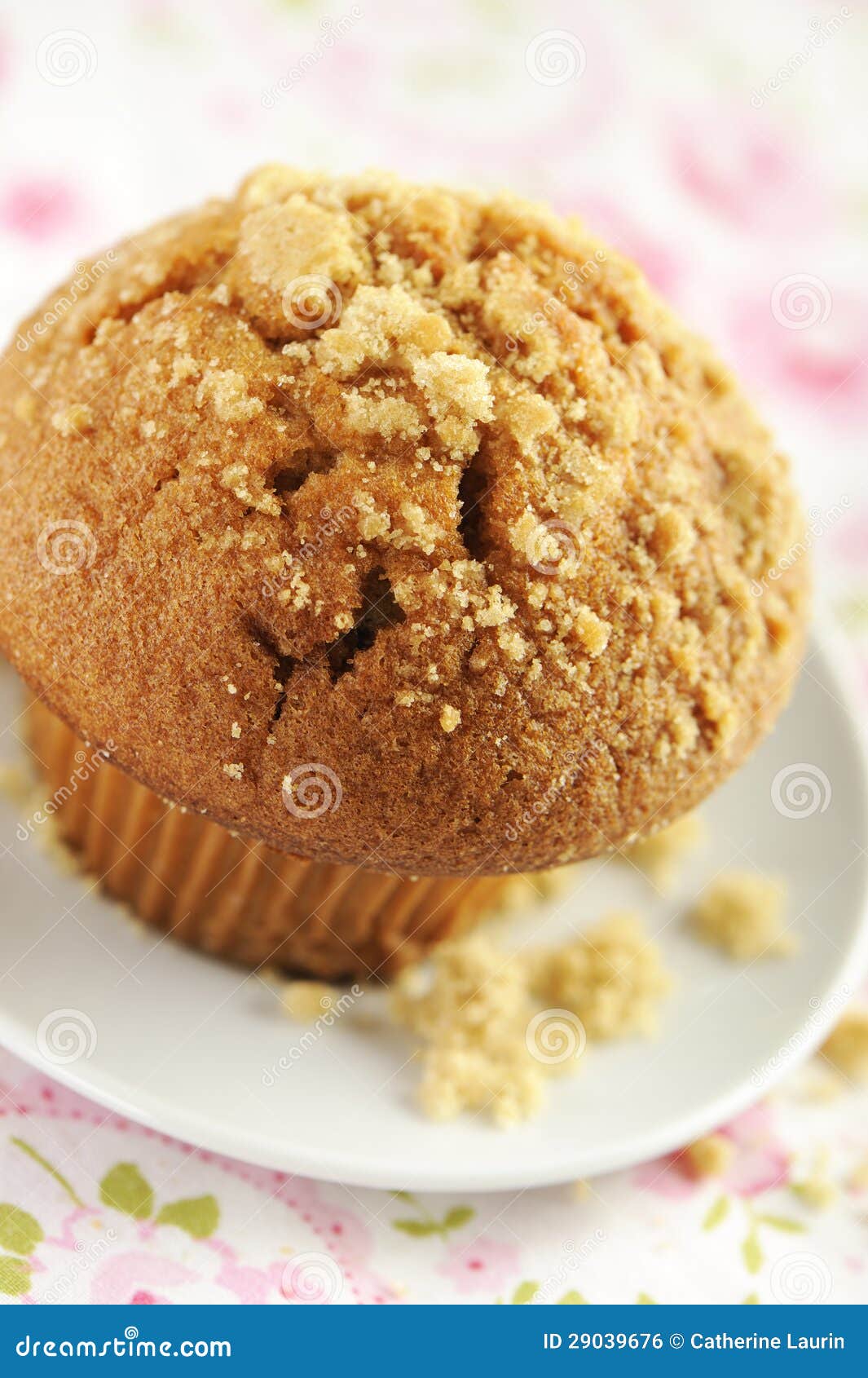 Brown sugar muffin stock photo. Image of plate, brown - 29039676