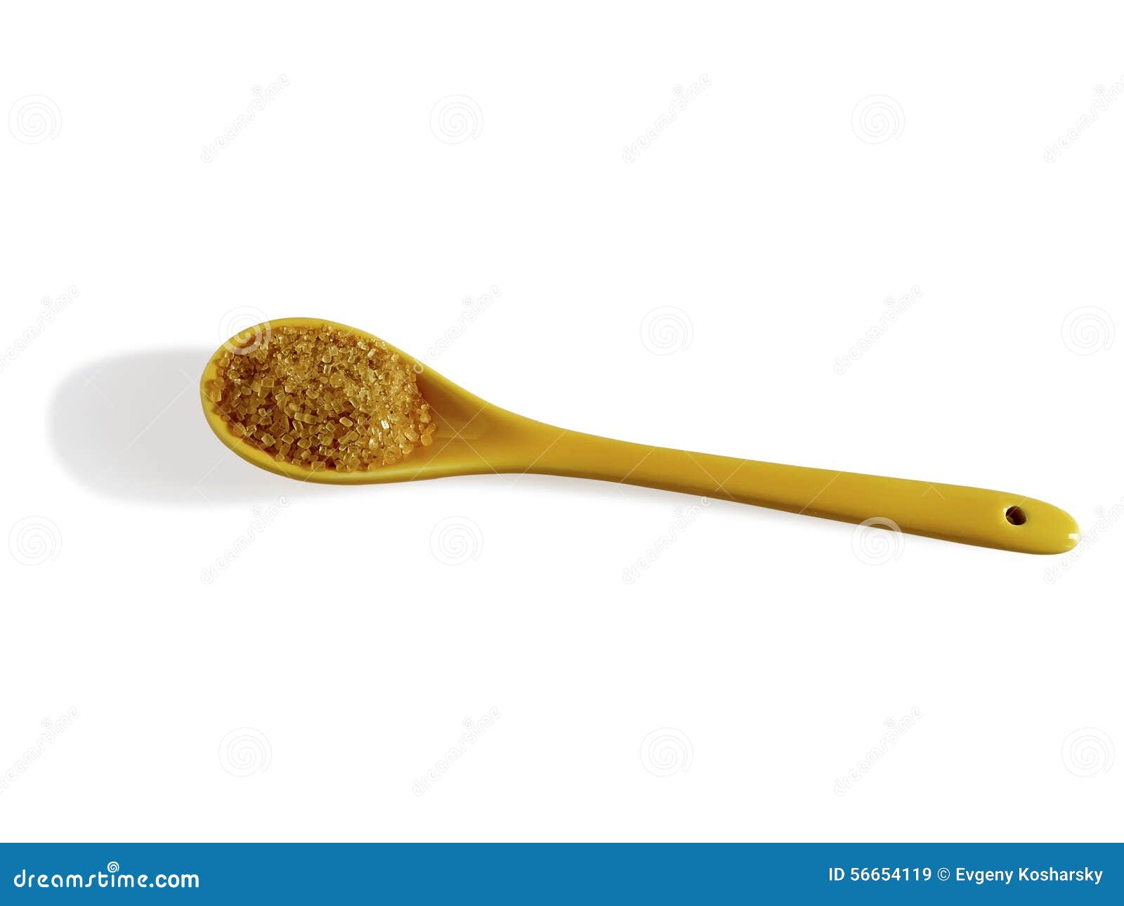 Brown sugar in tea spoon stock image. Image of heap, lunch - 56654119