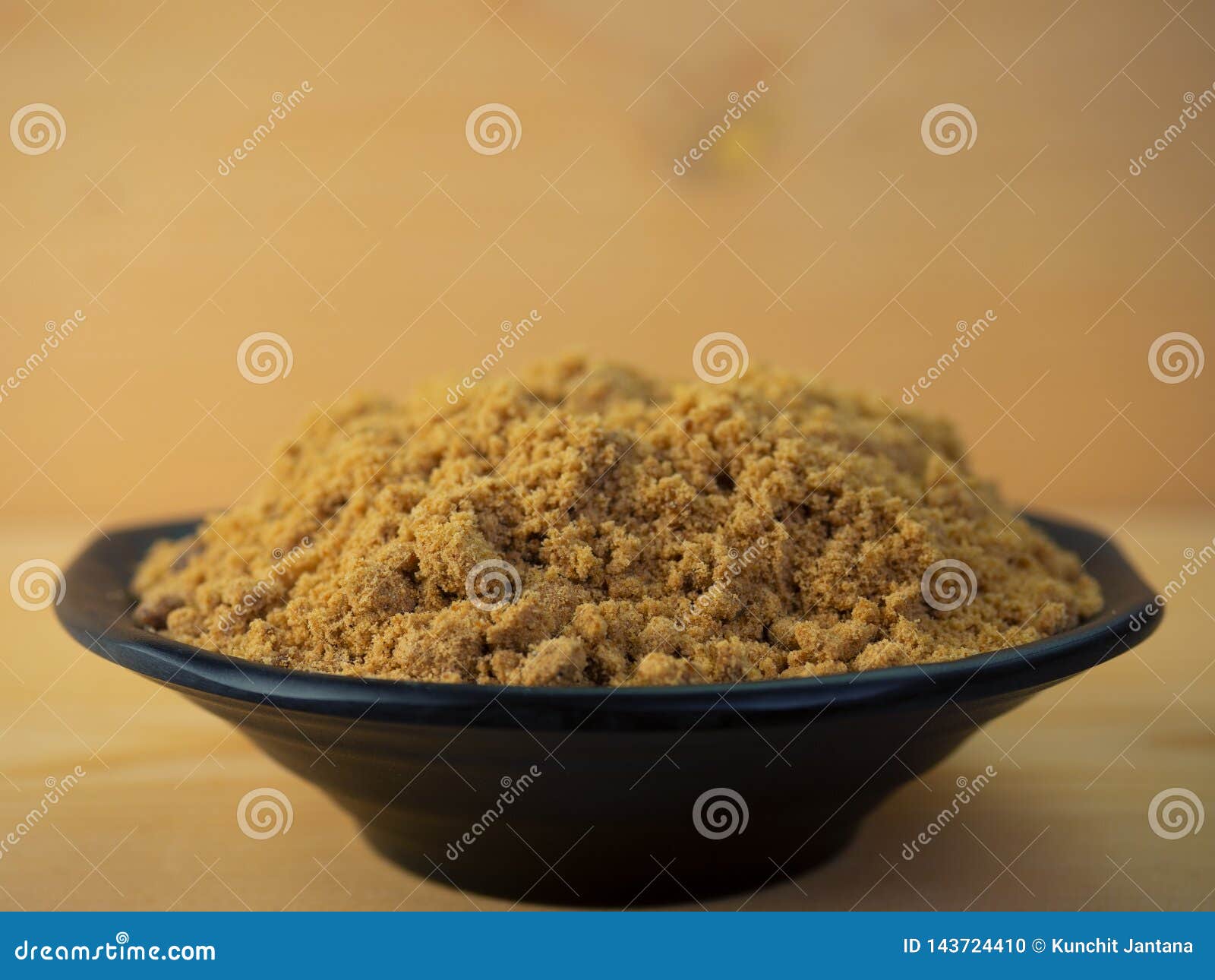 Brown Sugar on the Wood Floor Stock Photo - Image of diet, culinary ...
