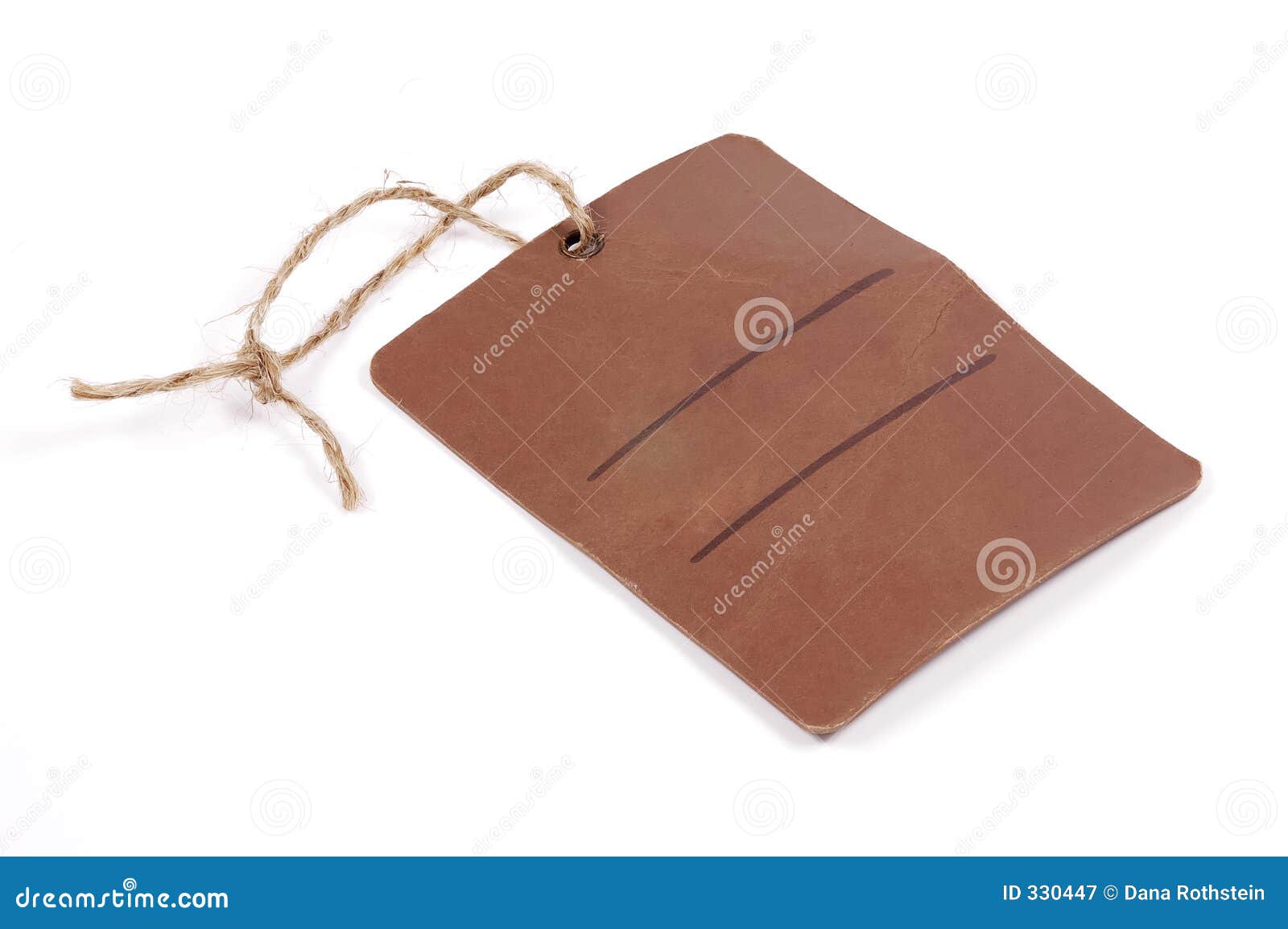 Brown Tag stock image. Image of brown, paper, fasten, retail - 330447