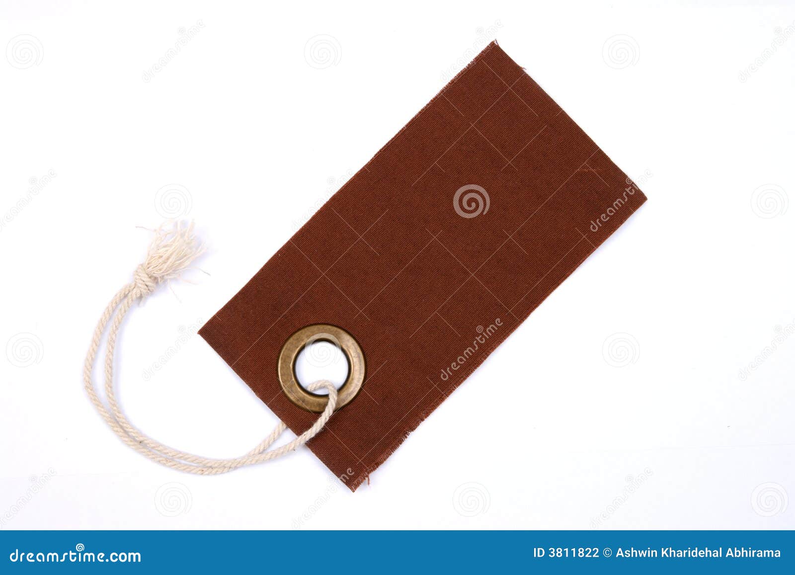 Brown tag isolated. stock photo. Image of price, isolated - 3811822
